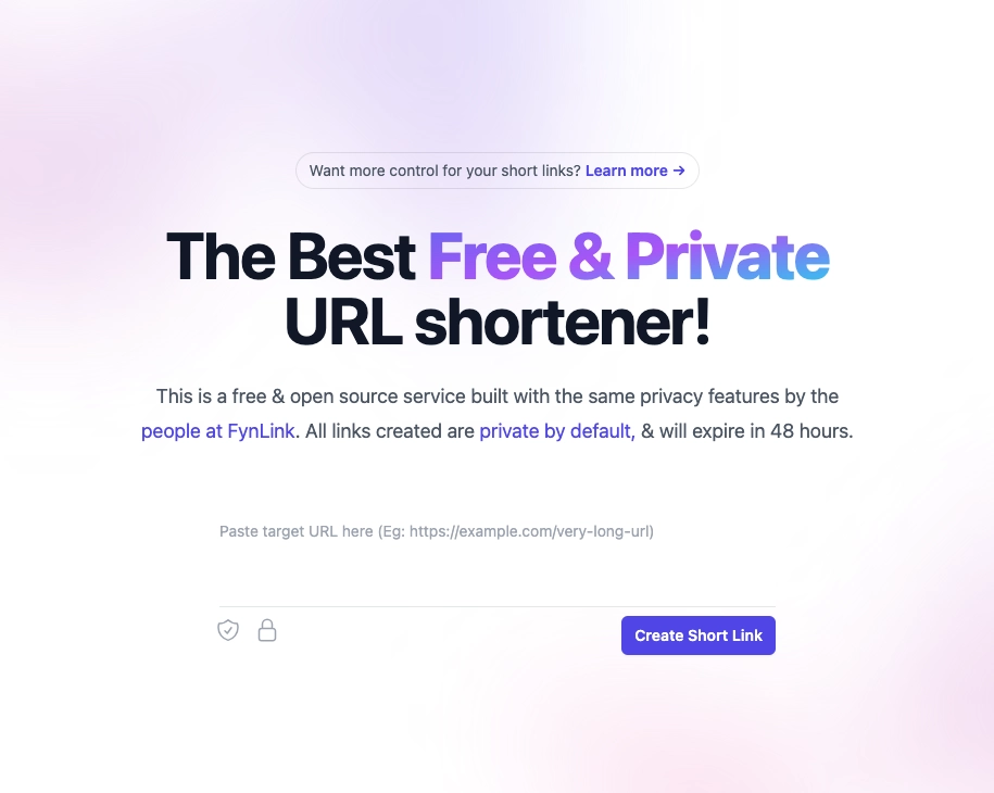 Free URL shortener | By Fynlink